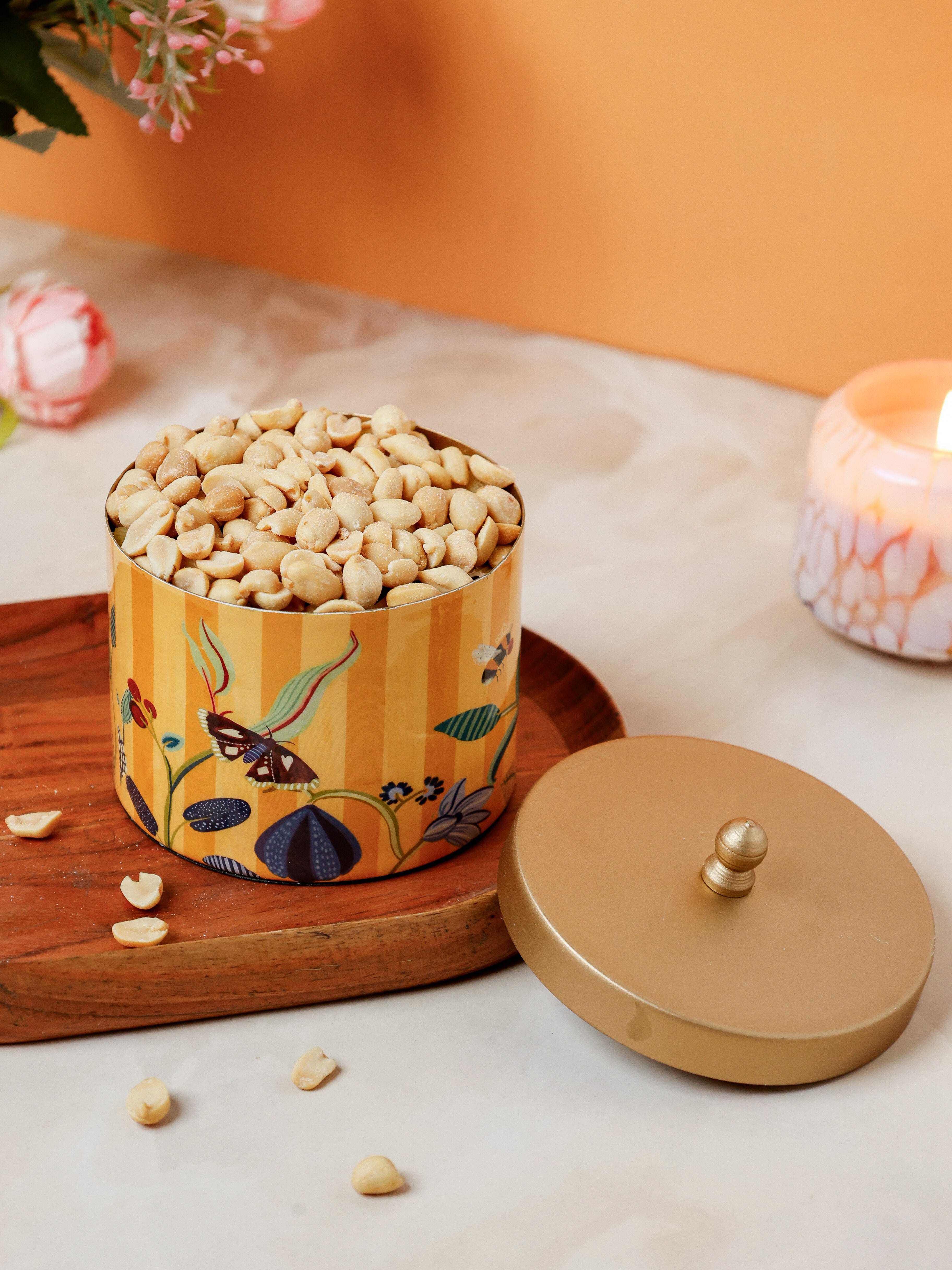 Buy Bloom Room Metal Canister - Yellow Online | Wishing Chair