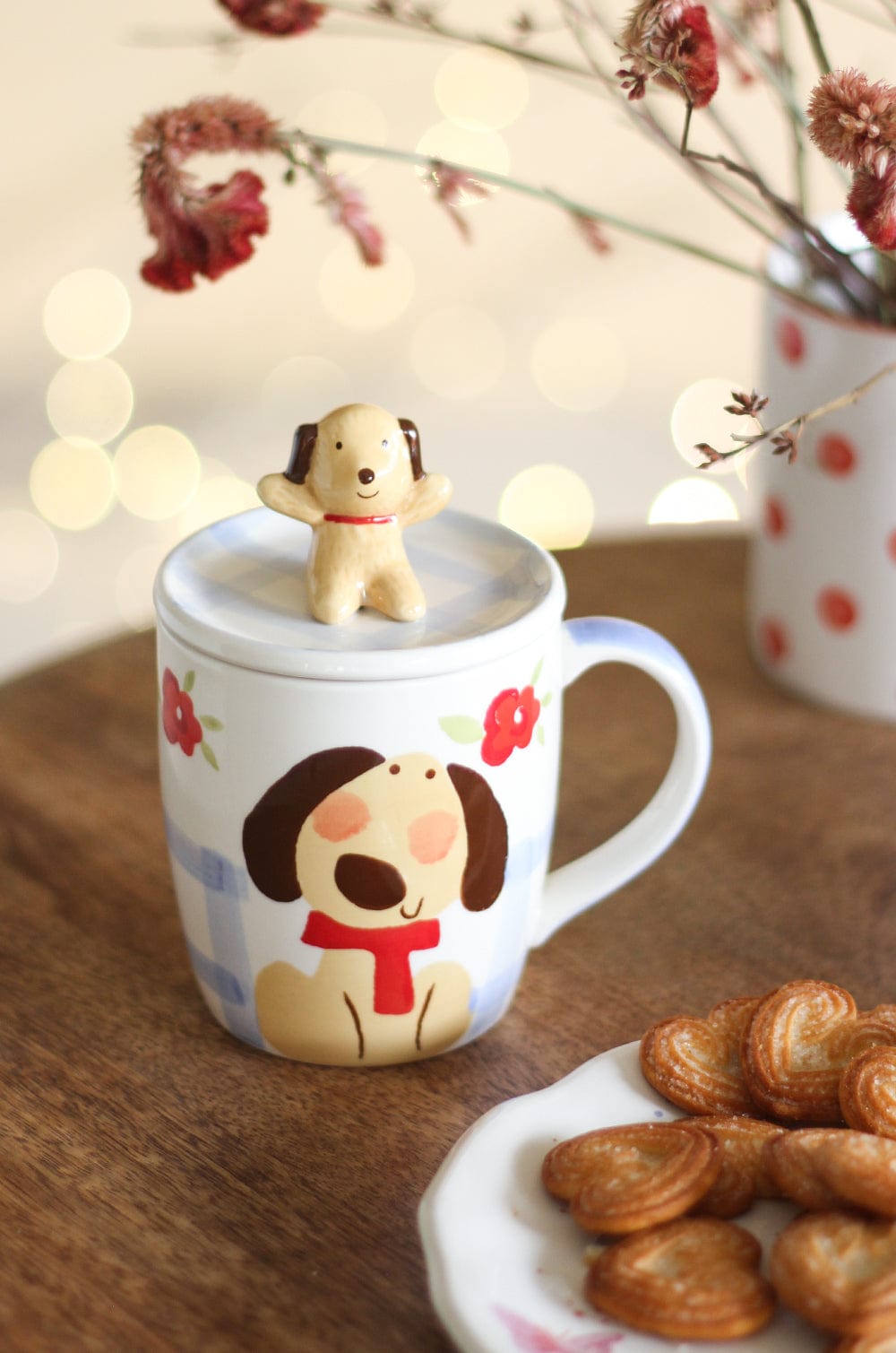 Buy Hey Buddy Handpainted Hot Choco Mug with lid Online | Wishing Chair